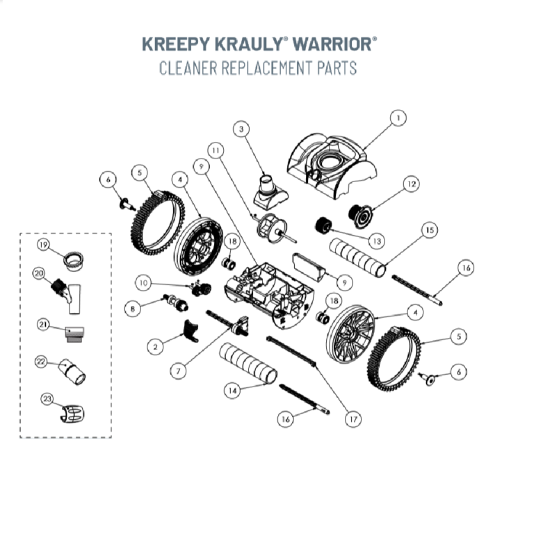 Pentair Kreepy Krauly Parts